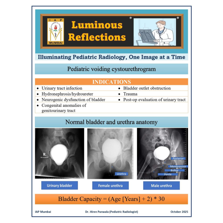 Pediatric voiding cystourethrogram – IAP Mumbai